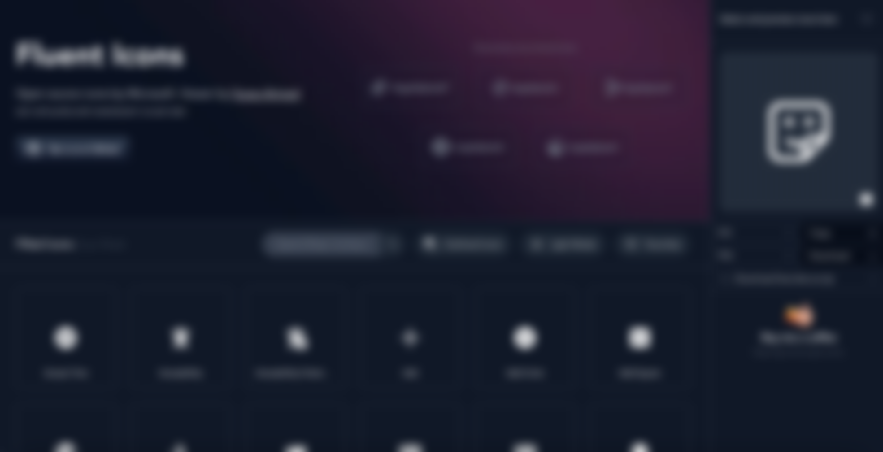 Fluent Icons Database For Sale