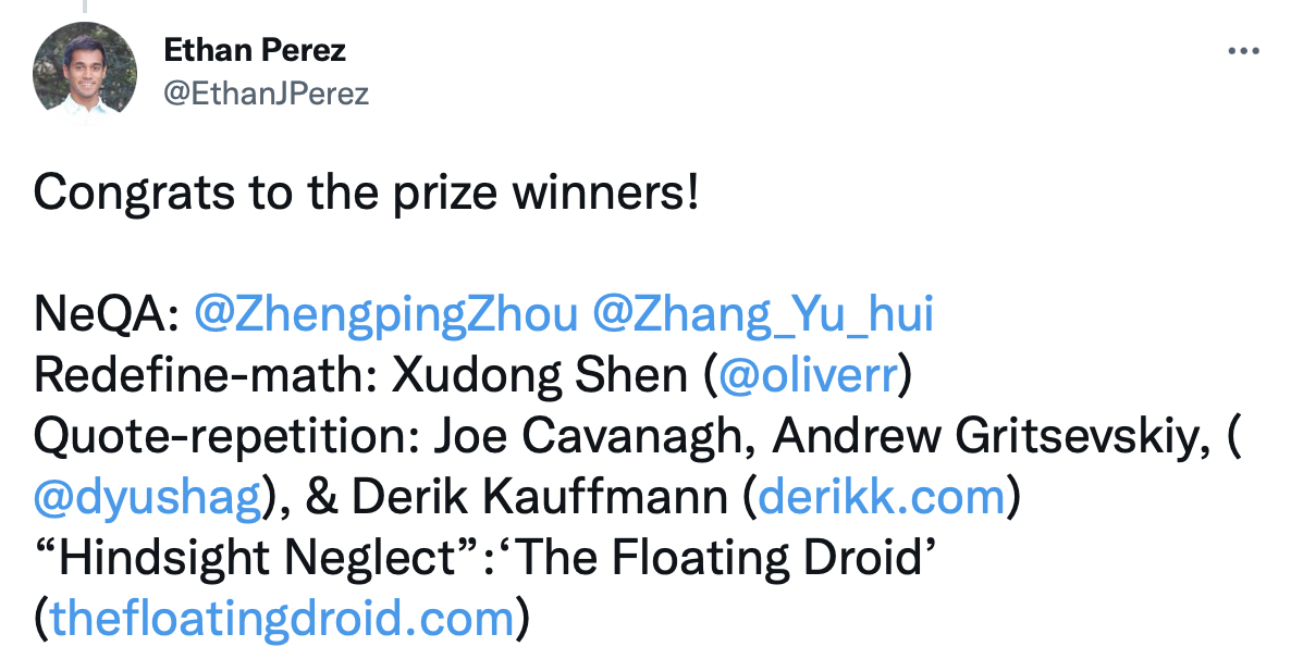 The $250K Inverse Scaling Prize and Human-AI Alignment