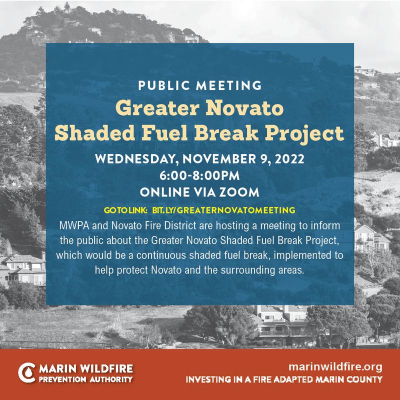 Greater Novato Shaded Fuel Break Public Meeting