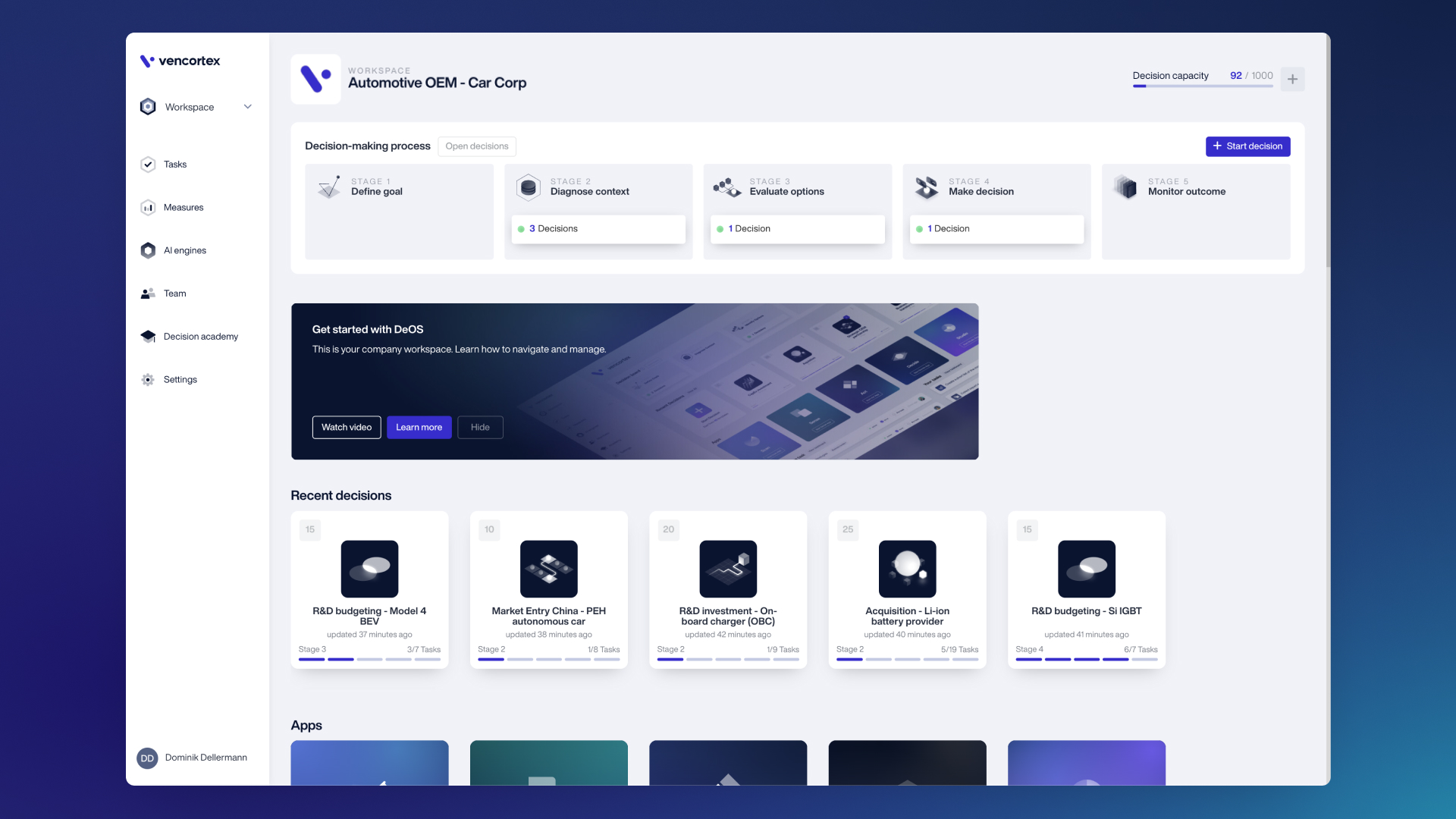 DeOS - A new category of software