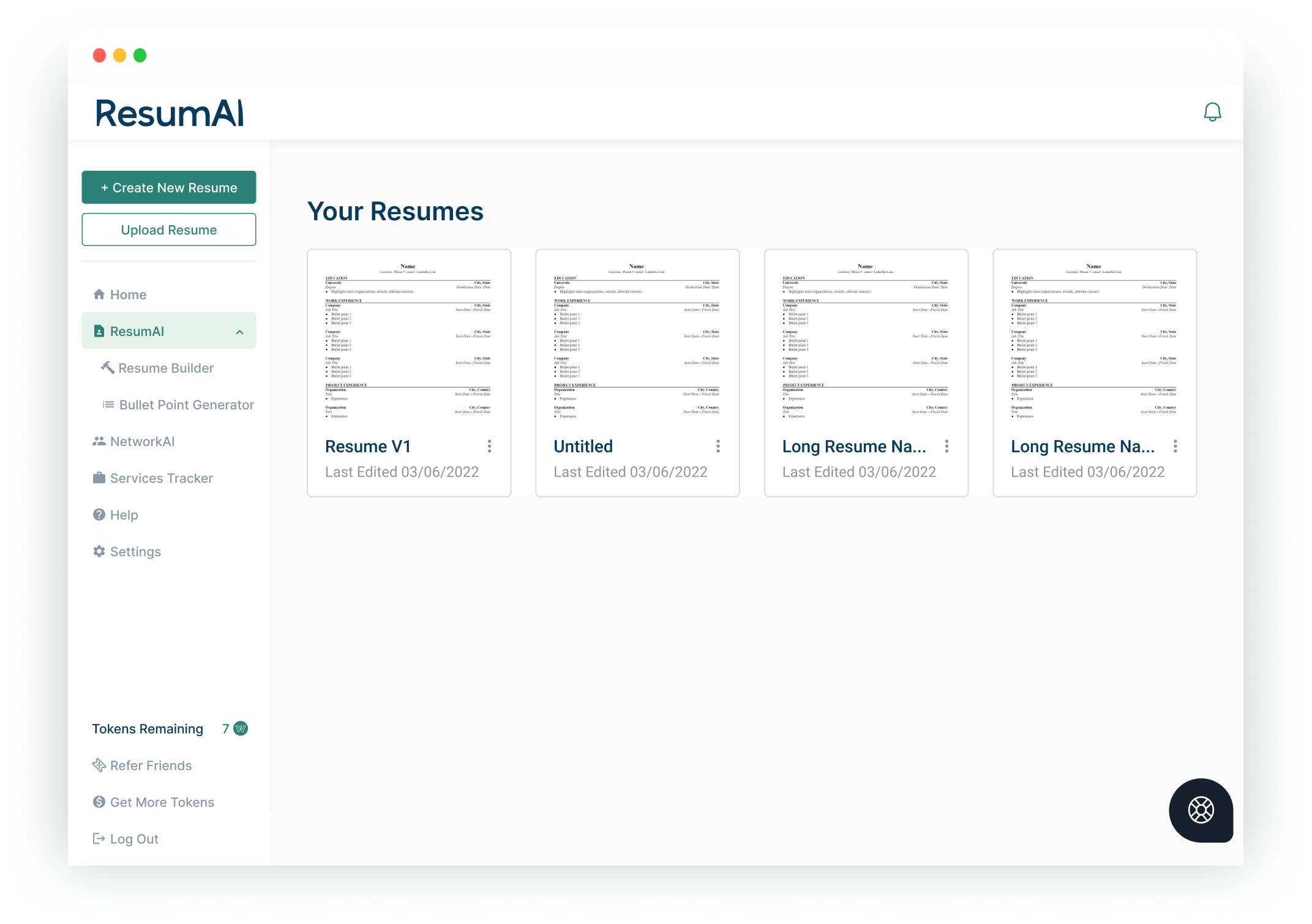 ResumAI By Wonsulting The BEST AI Resume Builder Bulletpoint Generator