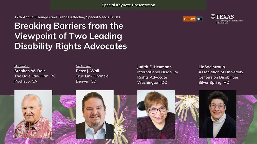 Breaking Barriers from the Viewpoint of Two Leading Disability Rights ...