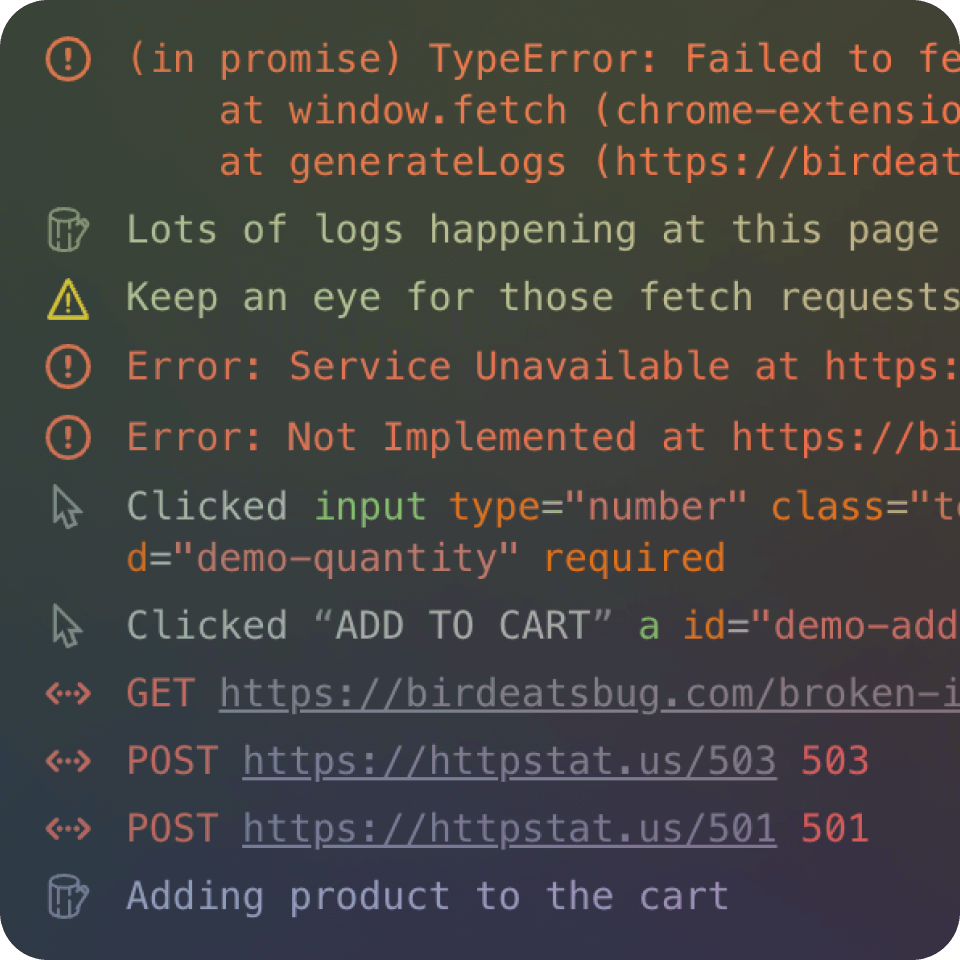 Browser extension | Bird Eats Bug