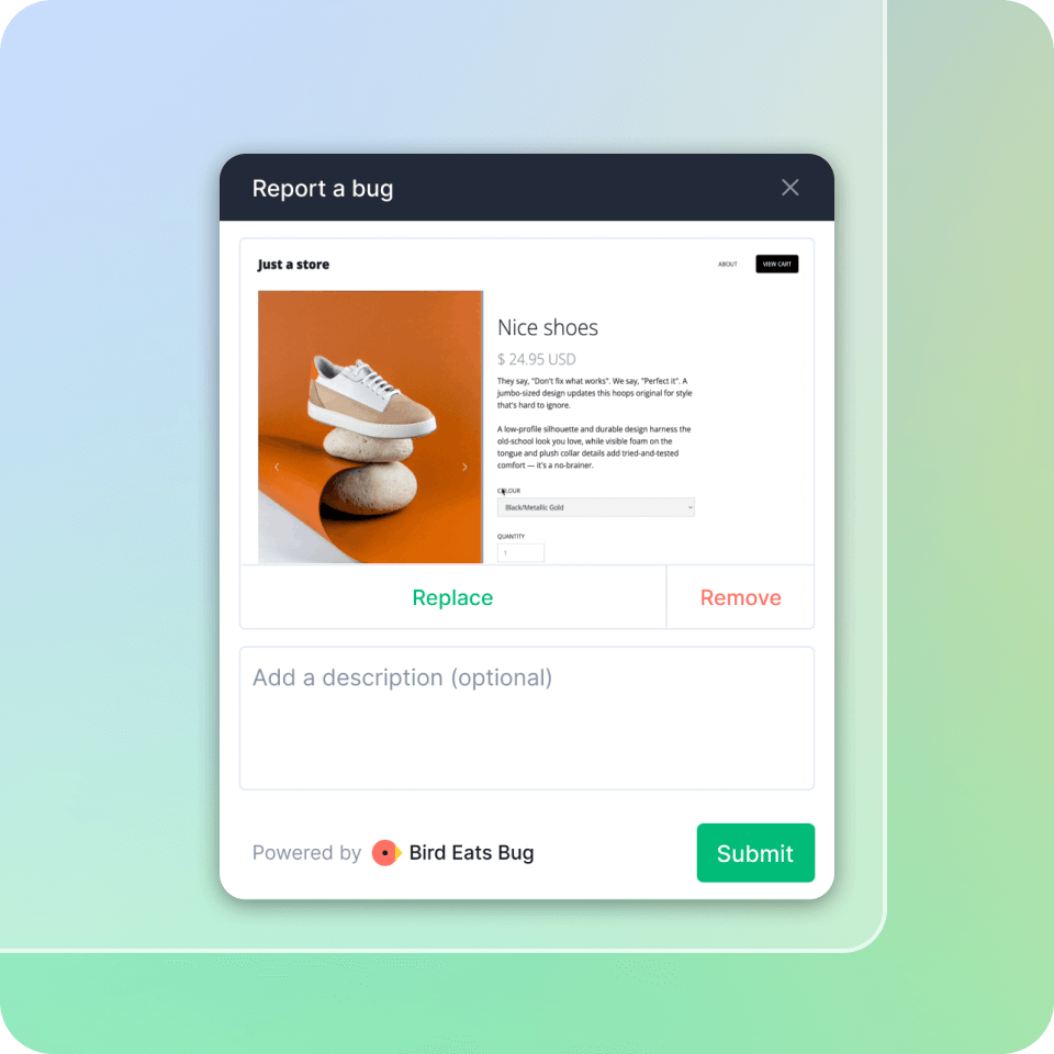 Web SDK for Developers | Bird Eats Bug