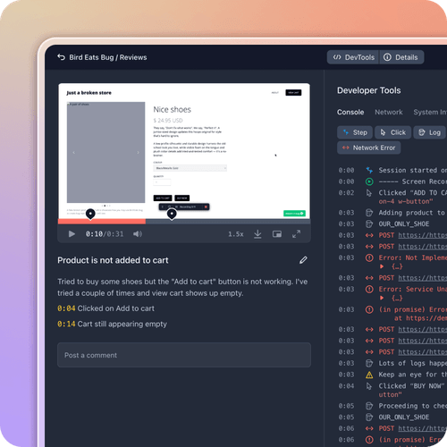 Fast & Effective Bug Reporting Tool | Bird Eats Bug