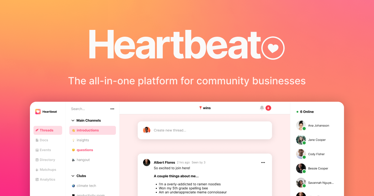 Heartbeat | Bring your community together