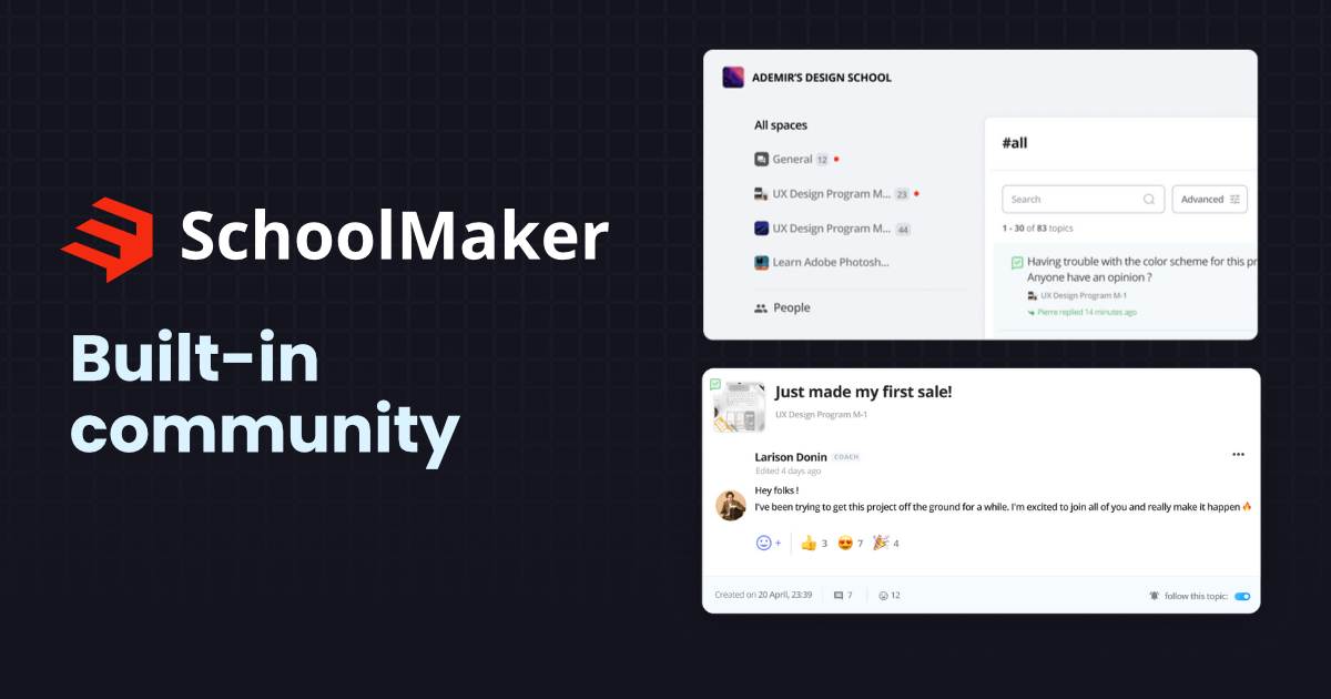 Community - SchoolMaker Feature