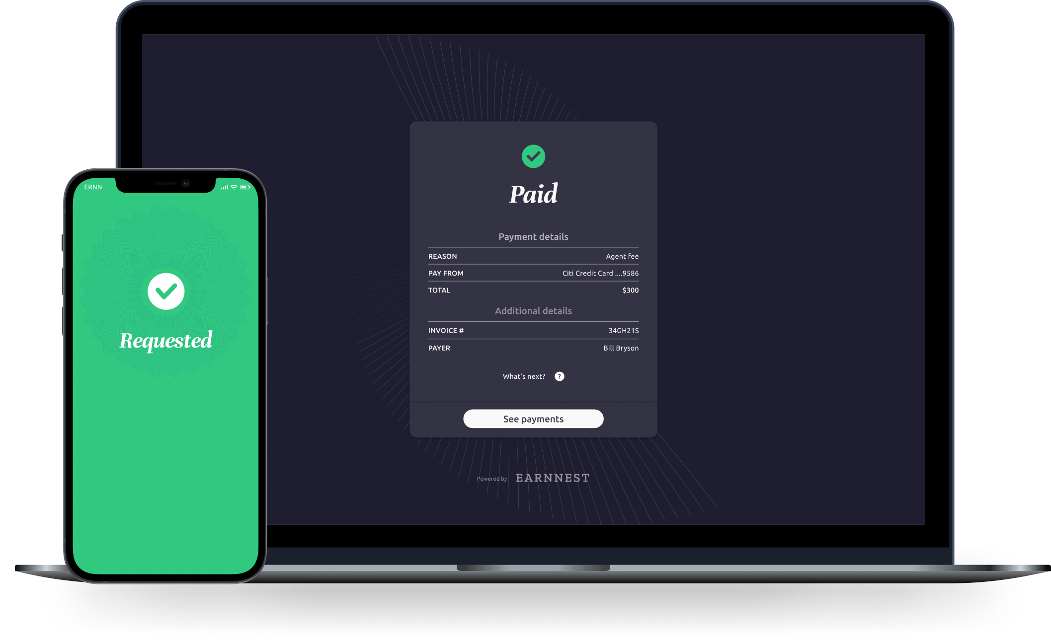 Earnnest for Title and escrow