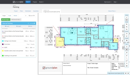 Cloud Based Painting Estimating & Takeoff Software - Groundplan