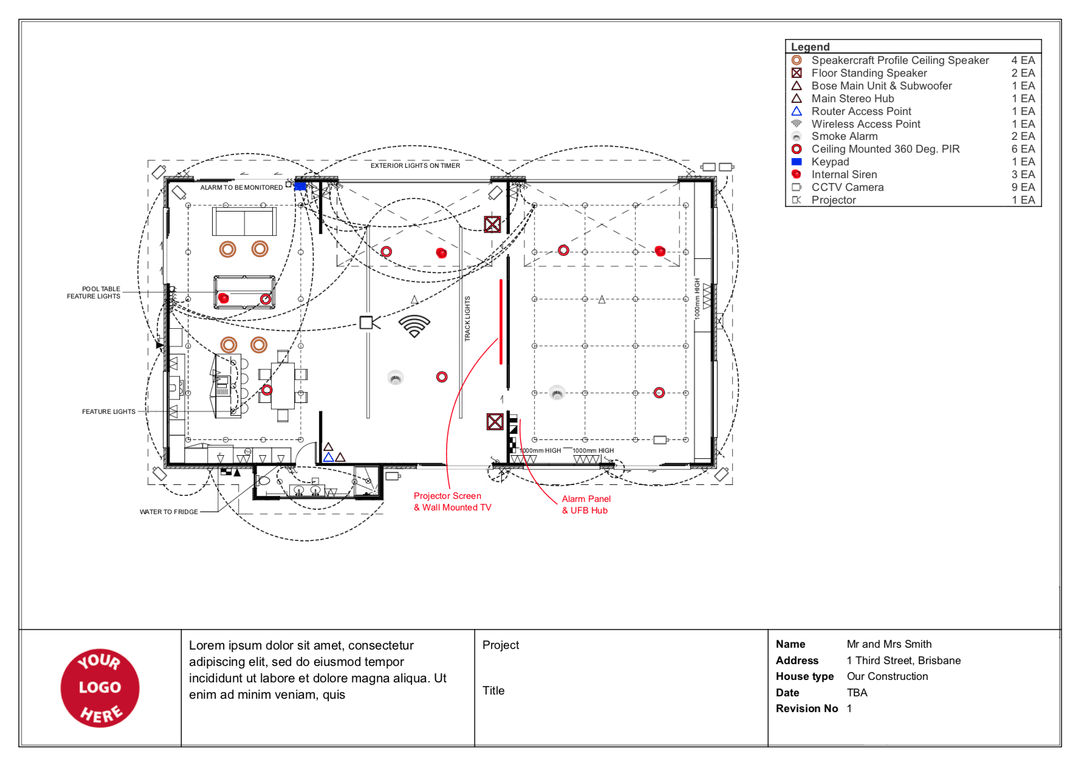 Audio Visual Estimating Software - Groundplan