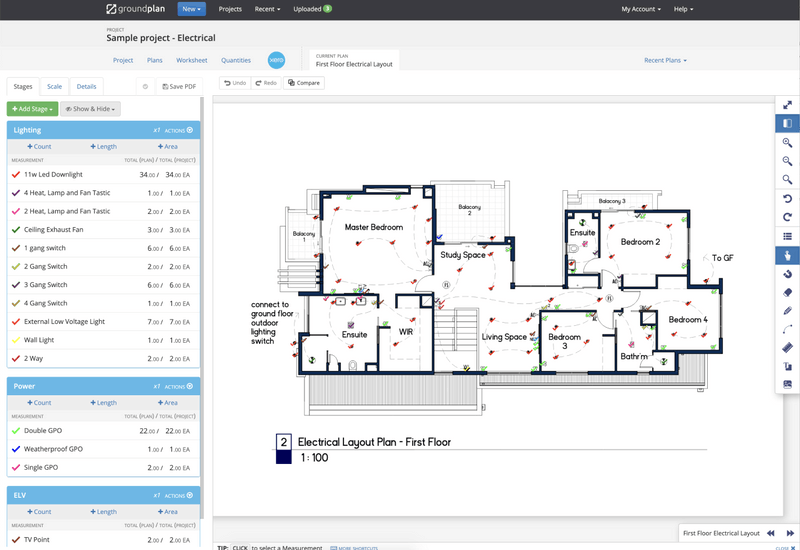 Cloud Based Electrical Estimating & Takeoff Software - Groundplan
