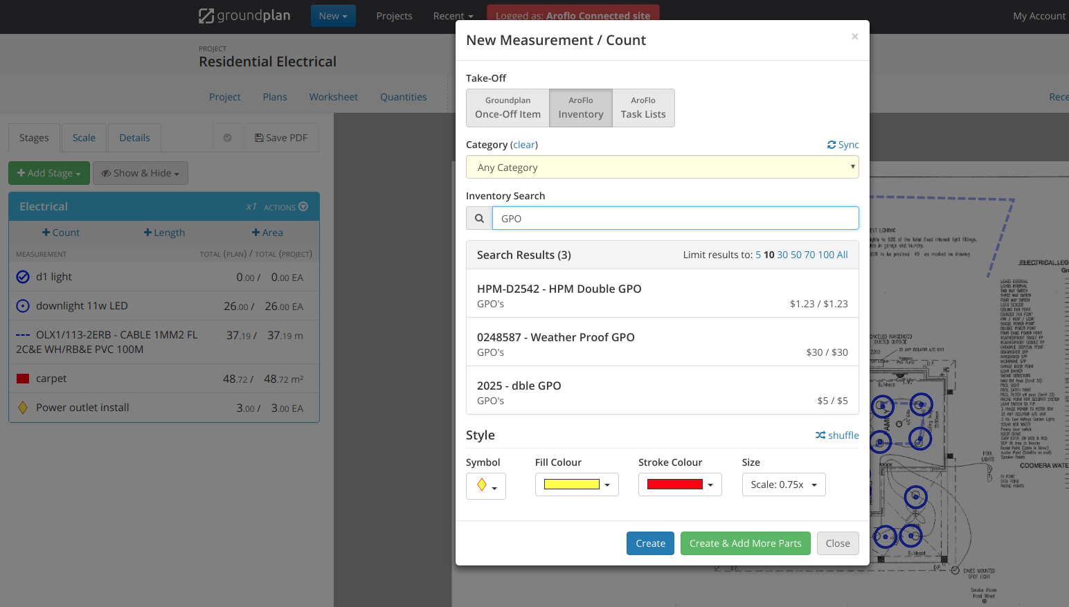 The Groundplan and Aroflo Takeoff Integration