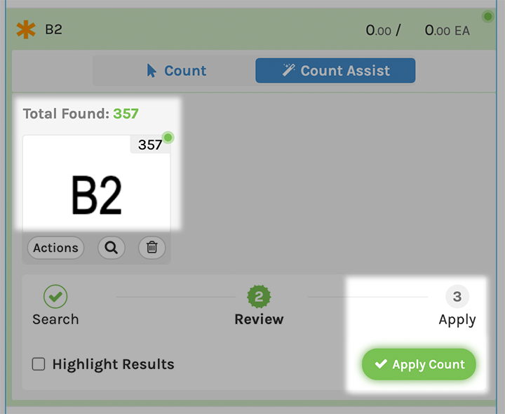 Count Assist Pricing - Groundplan