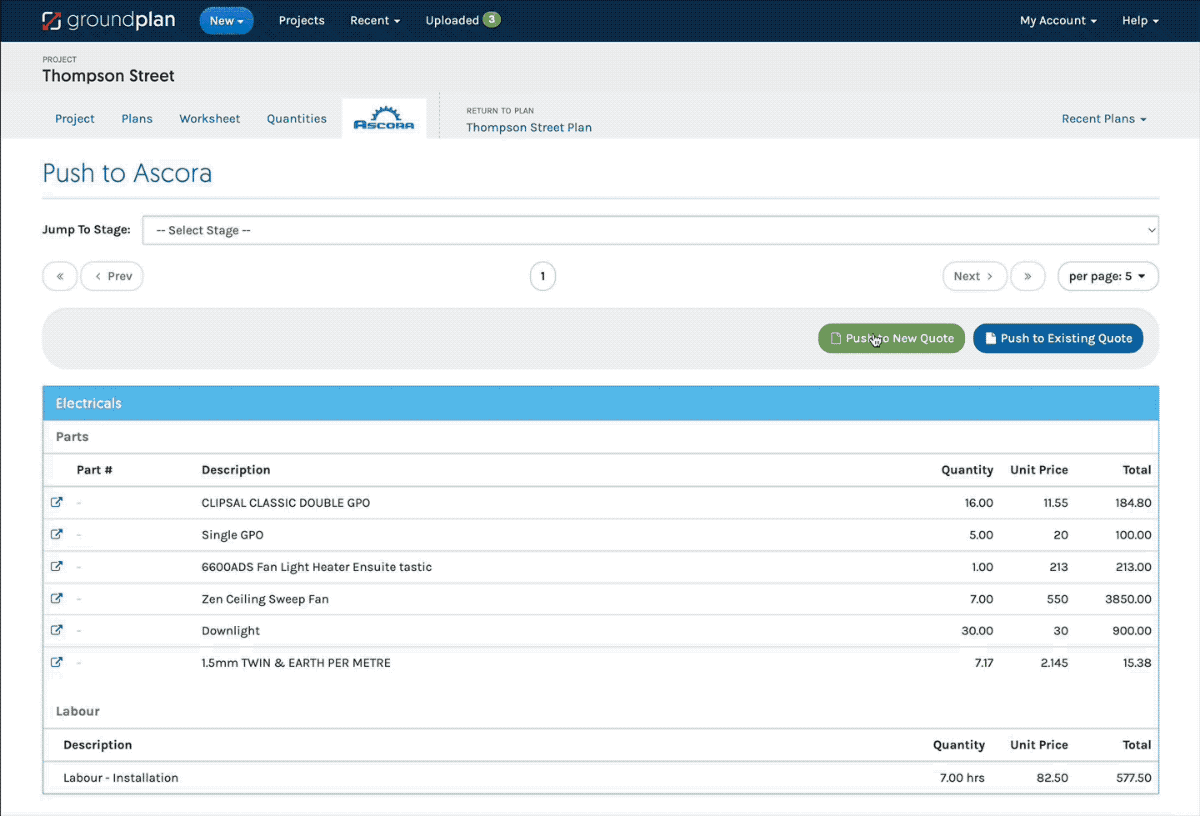 Ascora | Groundplan Integration