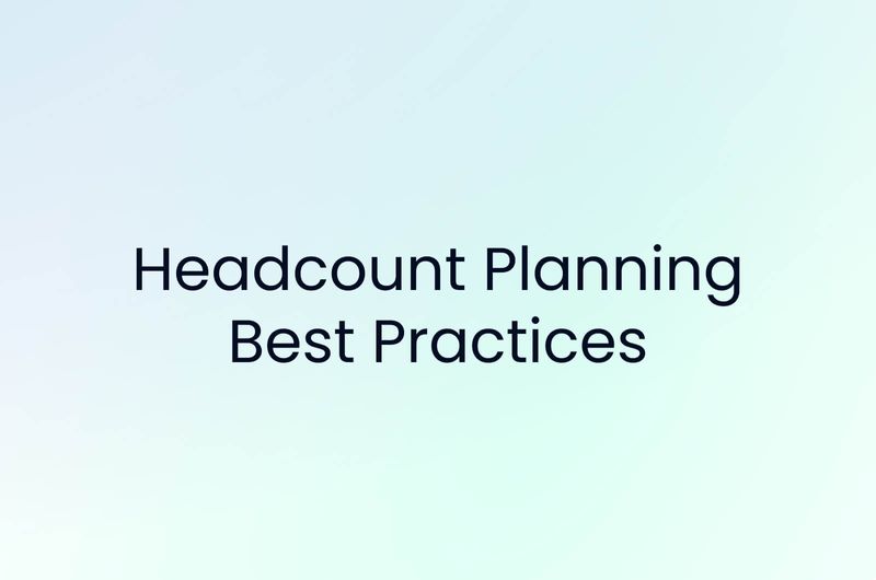 Headcount Planning Best Practices | Pigment