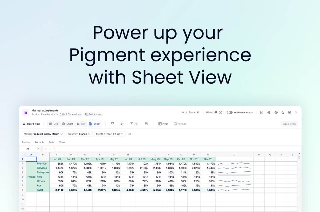 Here’s How to Power Up Your Pigment Experience With Sheet View