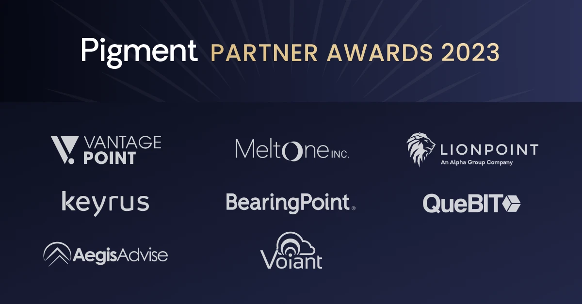 Pigment Partner Awards