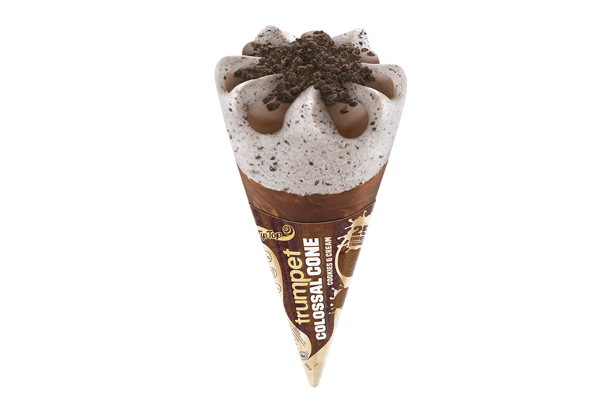 Tip Top Colossal Cone Cookies & Cream Ice Cream - Tip Top
