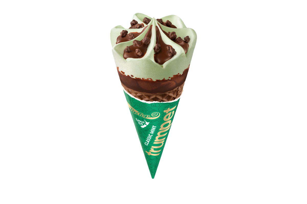 Tip Top Mint Trumpet Ice Cream - Tip Top