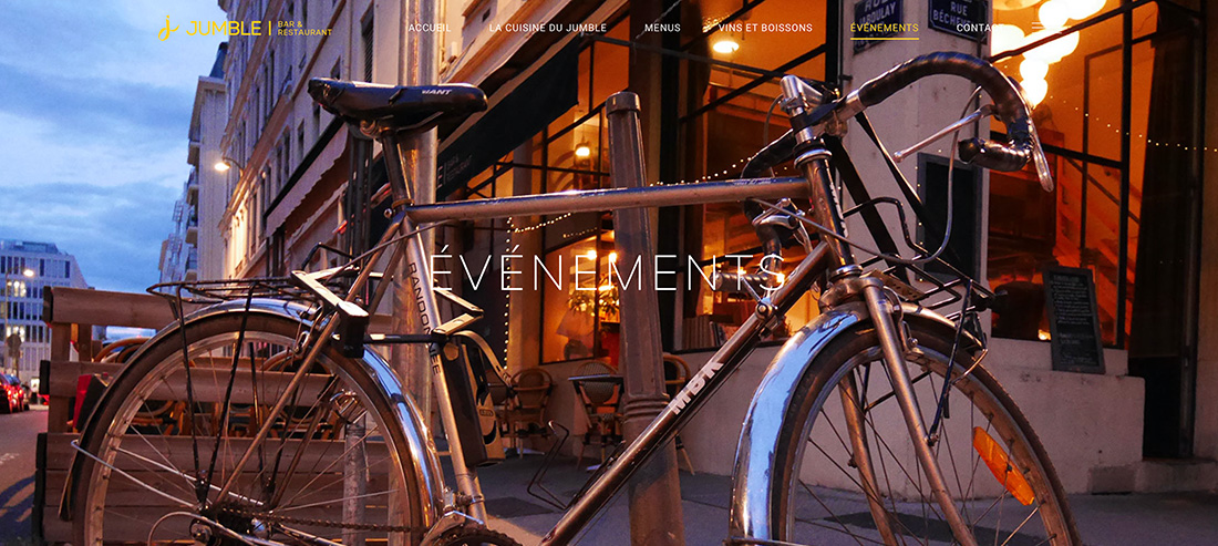 Jumble restaurant - Webdesign & Développement - Motion Design - Photos ...