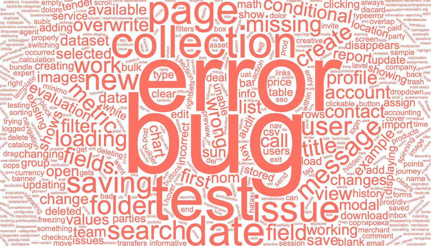 What we've learnt from 3000 bug reports | Bug Tracking Blog @ Bird Eats Bug