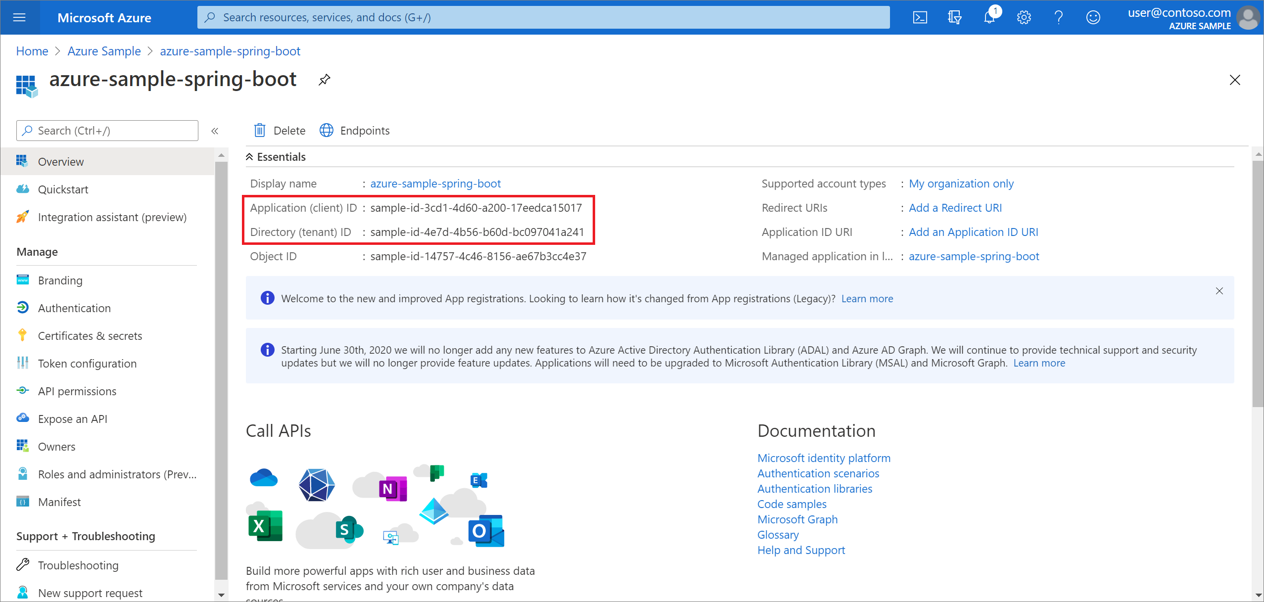 User Authentication with Azure Active Directory with Spring Boot