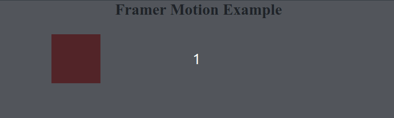 How to animate in React using framer motion