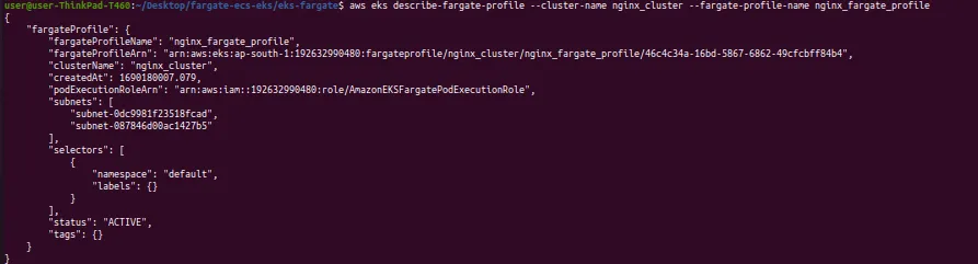 How to use AWS fargate with EKS