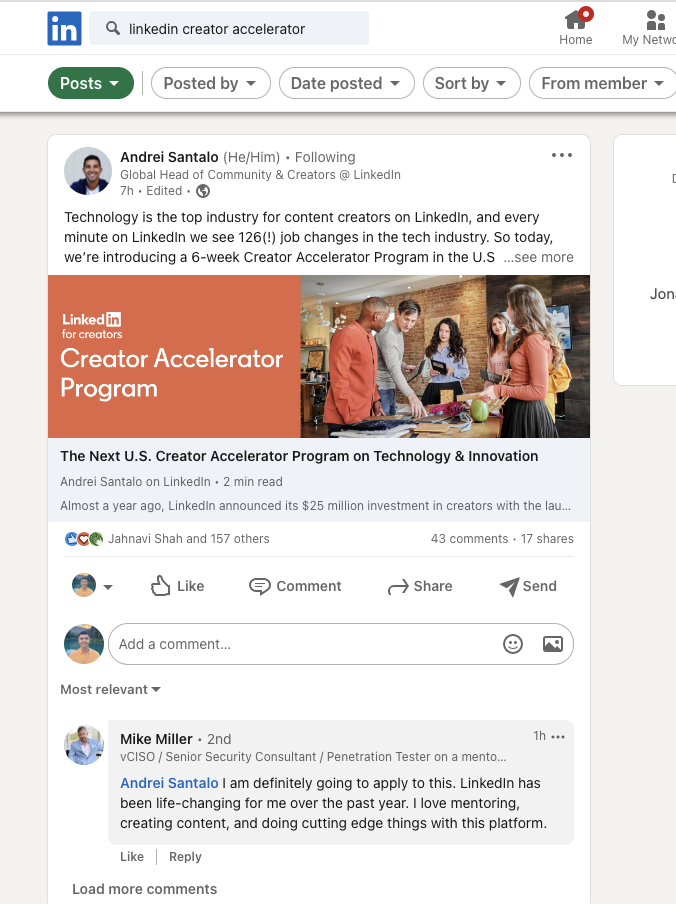 Wonsulting - How to Get Into LinkedIn Creator Accelerator (From Someone ...