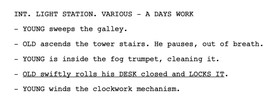 How to Correctly Format Your Screenplay: Using Capitals, Italics & Underlines - Arc Studio Blog
