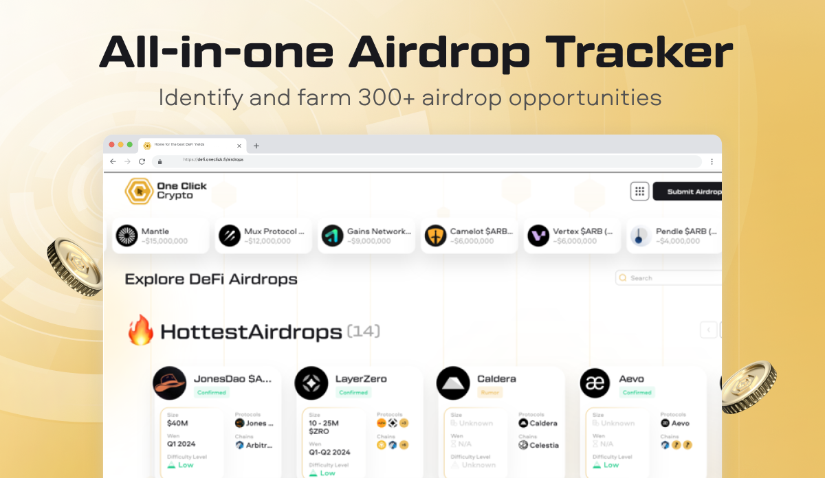Introducing: The Airdrop Tracker | One Click Crypto Blog