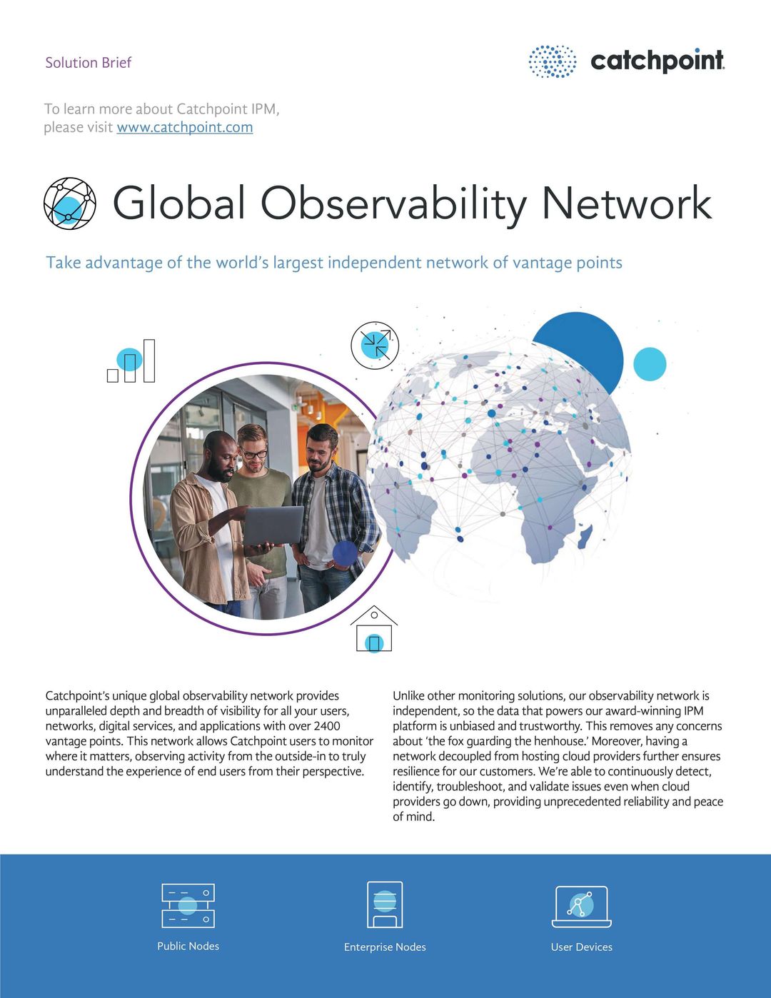 Global Observability Network Solution Brief | Catchpoint
