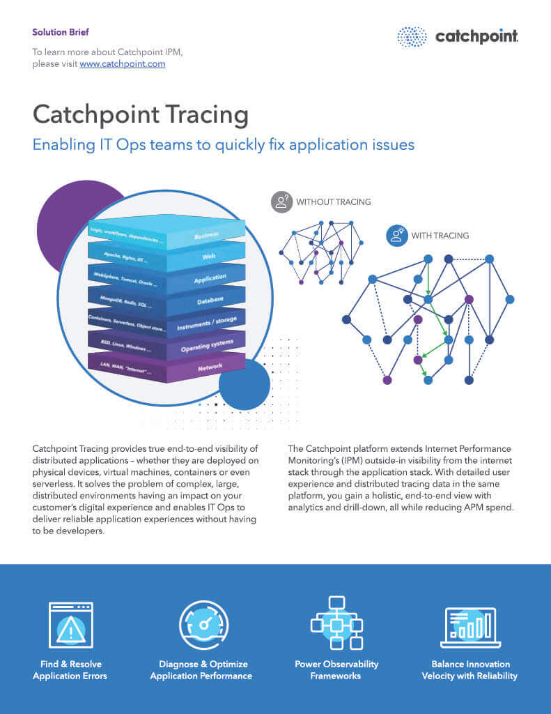 Catchpoint Tracing Solution Brief