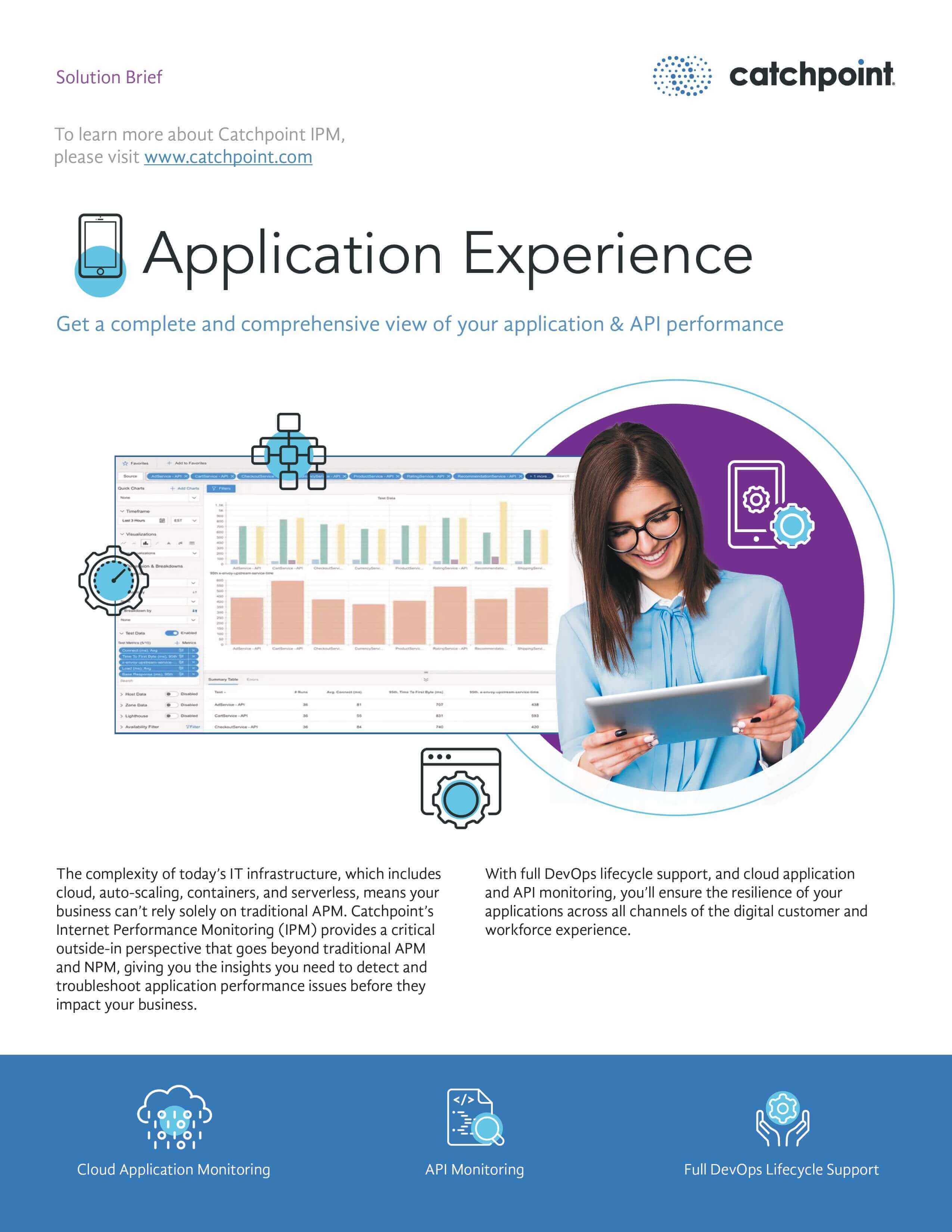 Catchpoint Application Experience Solution Brief