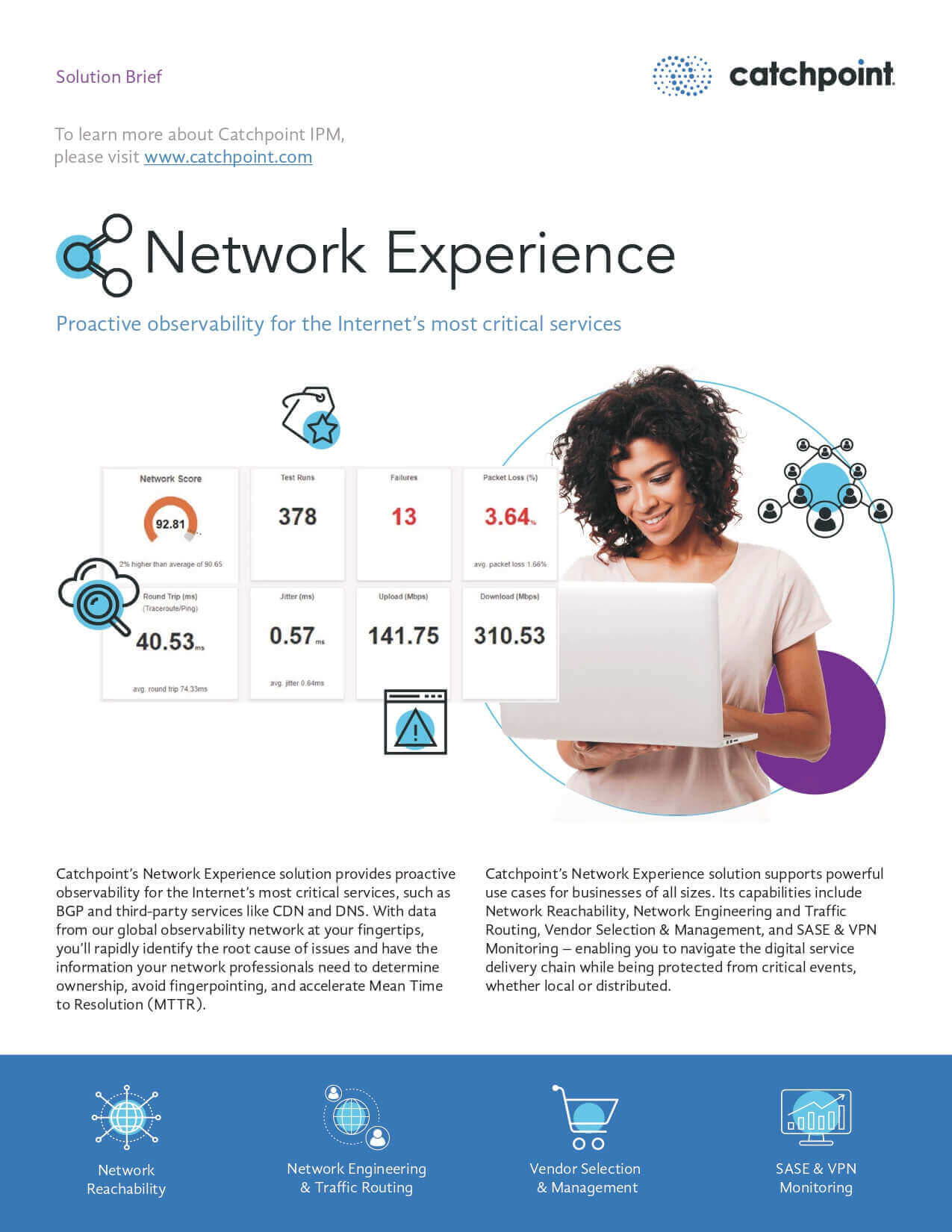 Catchpoint Network Experience Solution Brief