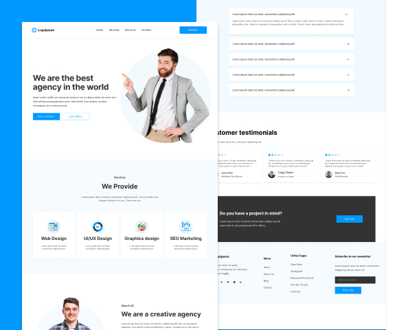 Agency Free Webflow Template - Client-First