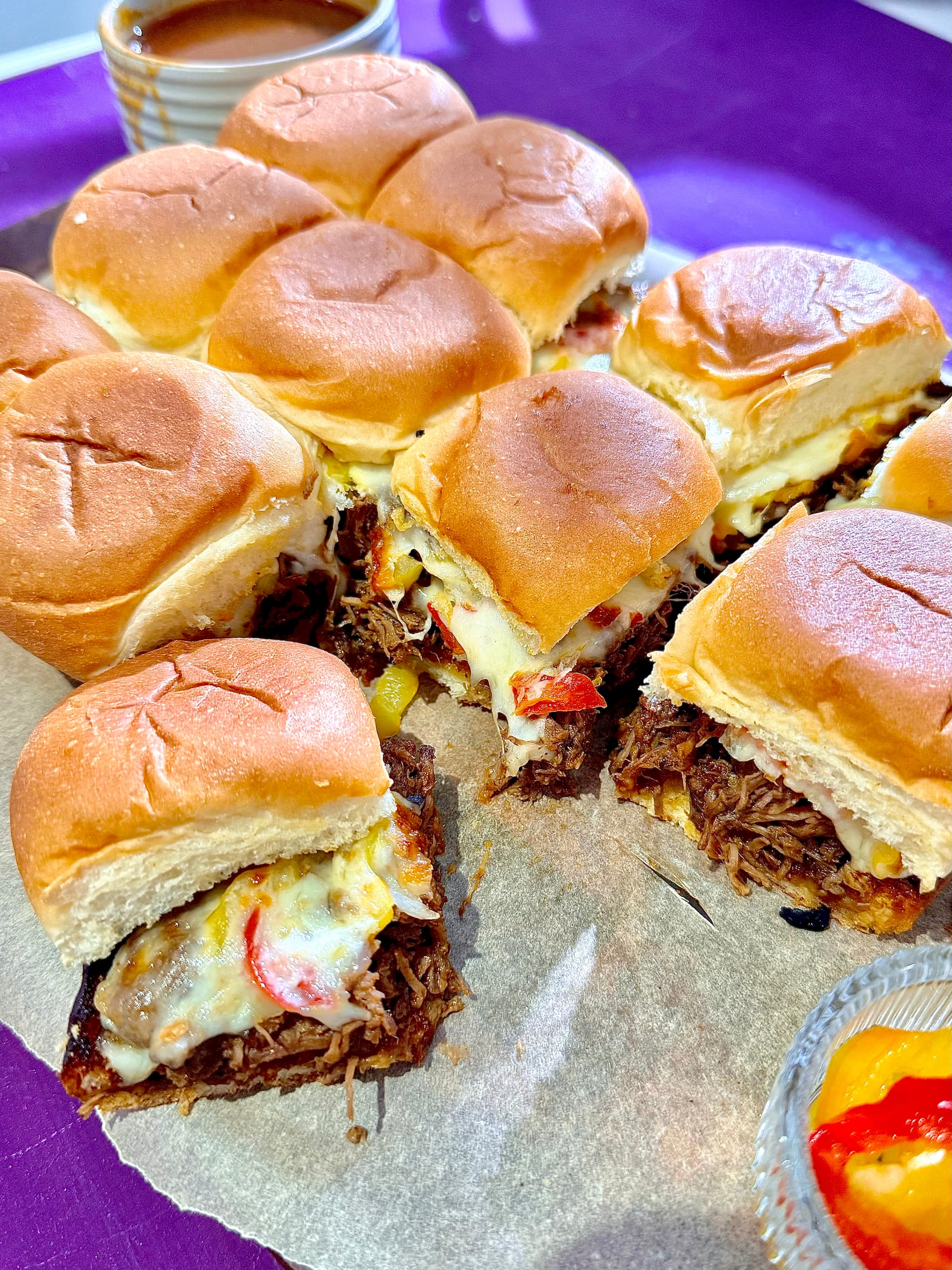 Pulled Beef Dip Sliders Recipe
