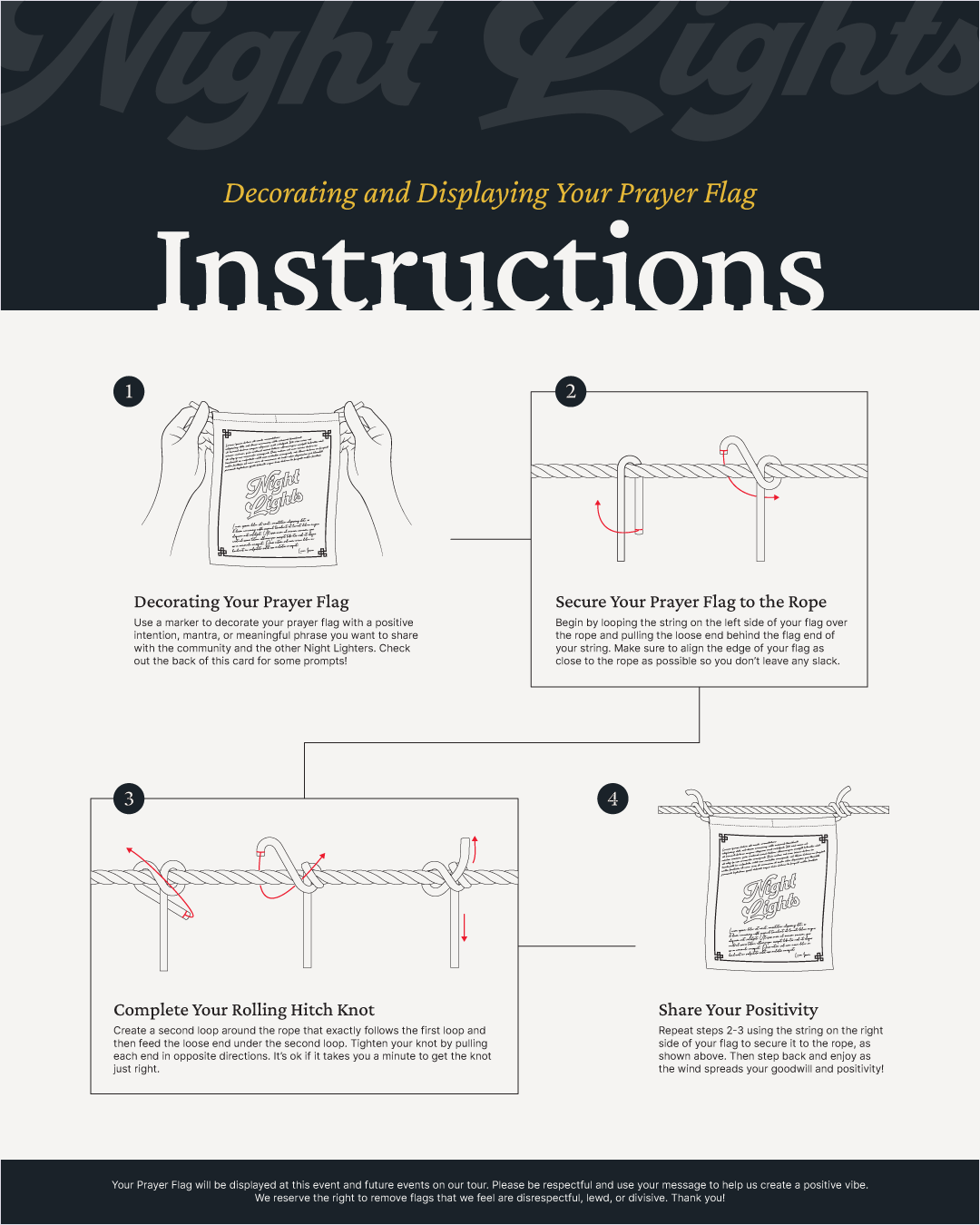 Prayer Flag Instructions