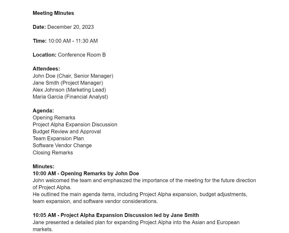 How to Write a Meeting Summary That Inspires Action