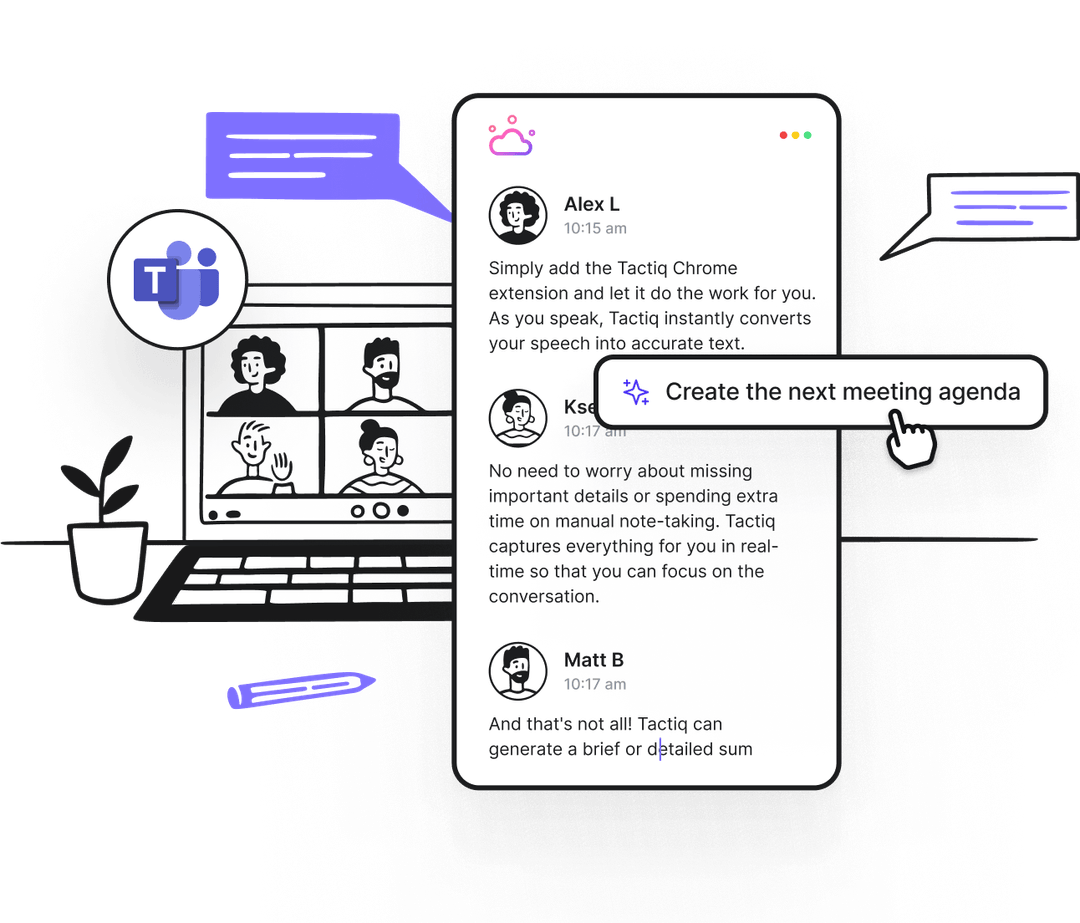 Tactiq: AI Meeting Transcripts for Microsoft Teams