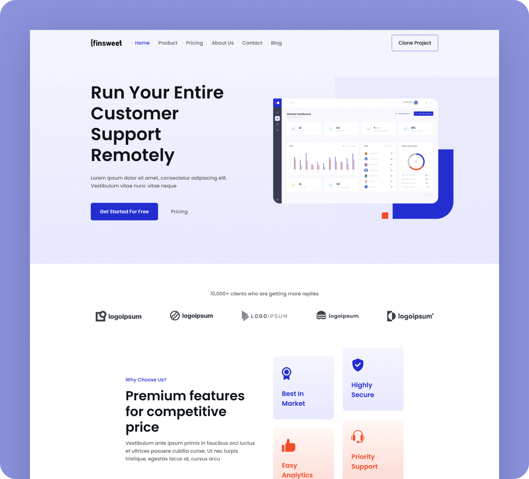Free Webflow Templates | Flowout
