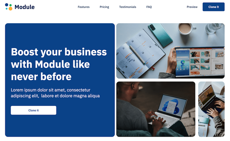 Top 15 free Webflow templates to launch your startup | Flowout