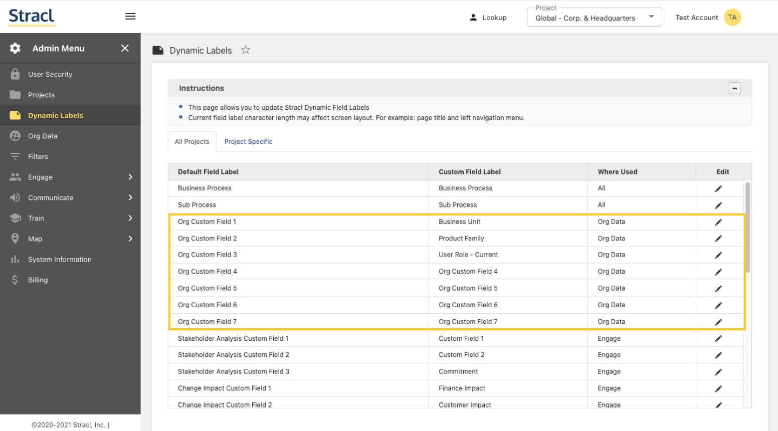 Implement Stracl REST API to Load and Update Org Data