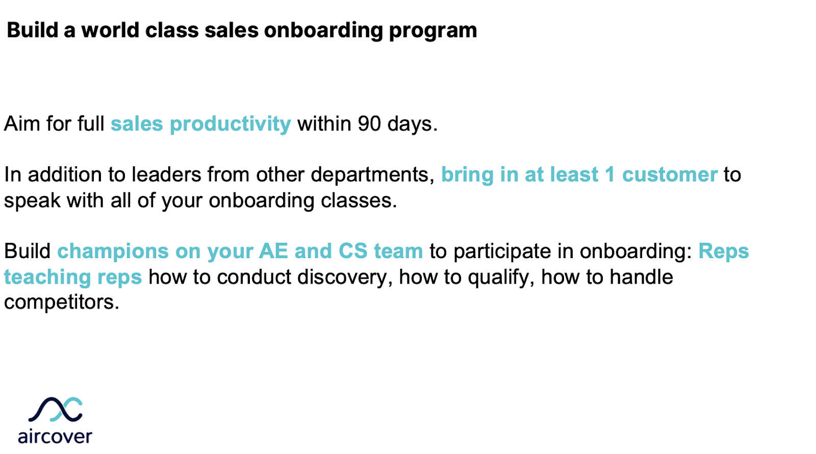 Do more with less: Part 4 – Improving Sales Ramp Time