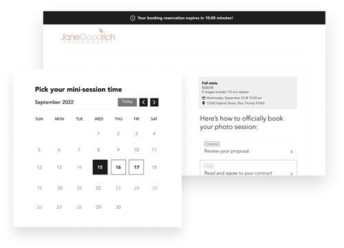 Client and Mini-Session Booking