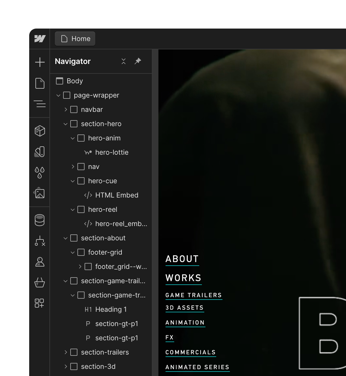 Nauči Dizajn - Webflow kurs