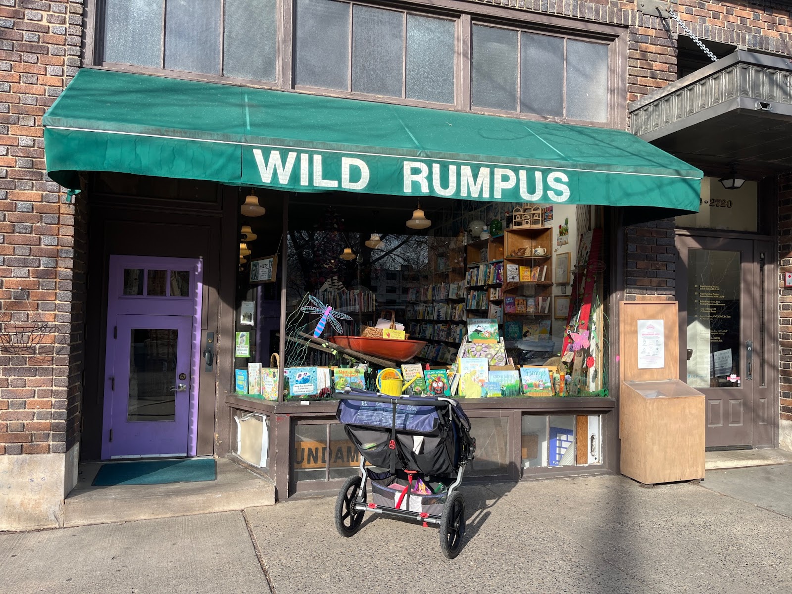 The animals at Wild Rumpus are safe with bookstore co-owner Anna Hersh