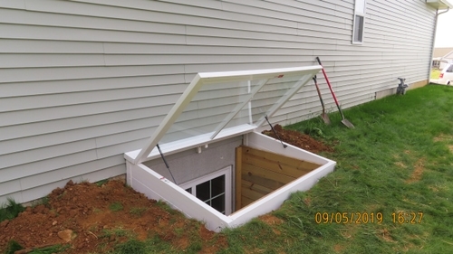 Vinyl Window Wells basement window well covers