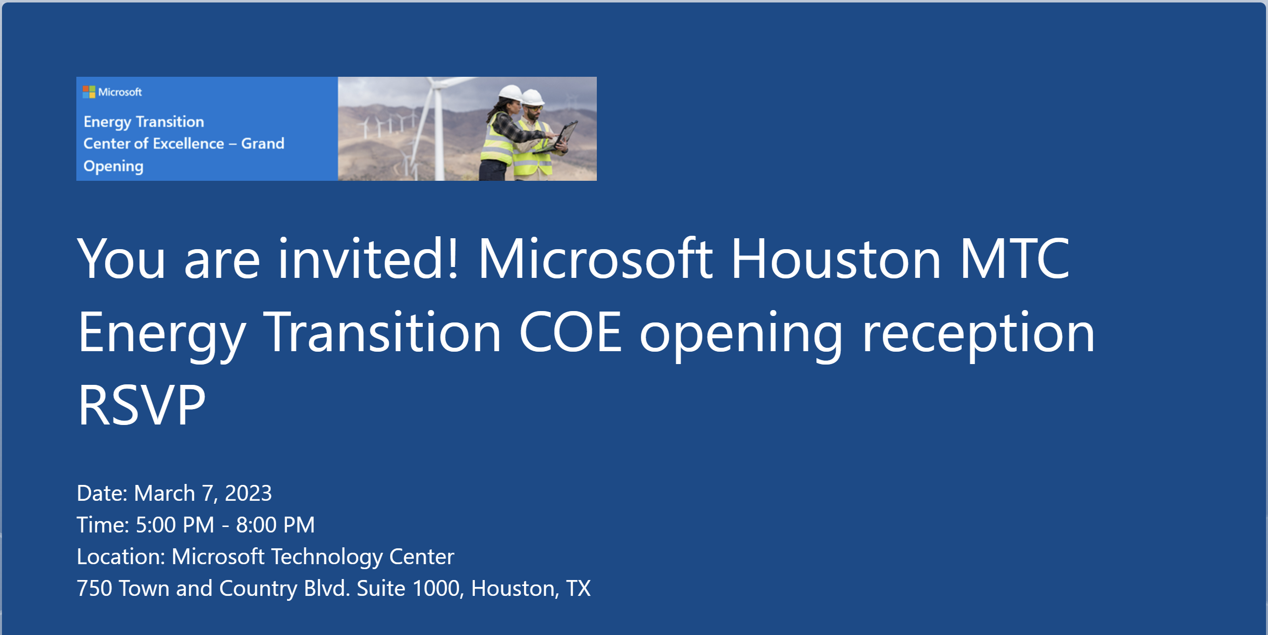 Microsoft Energy Transition Center of Excellence