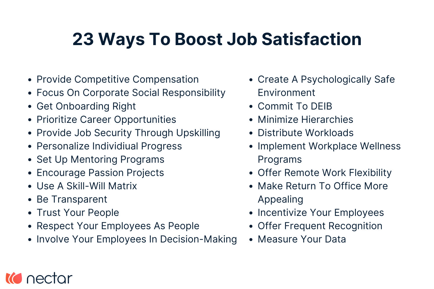 23 Ways To Improve Job Satisfaction In 2024